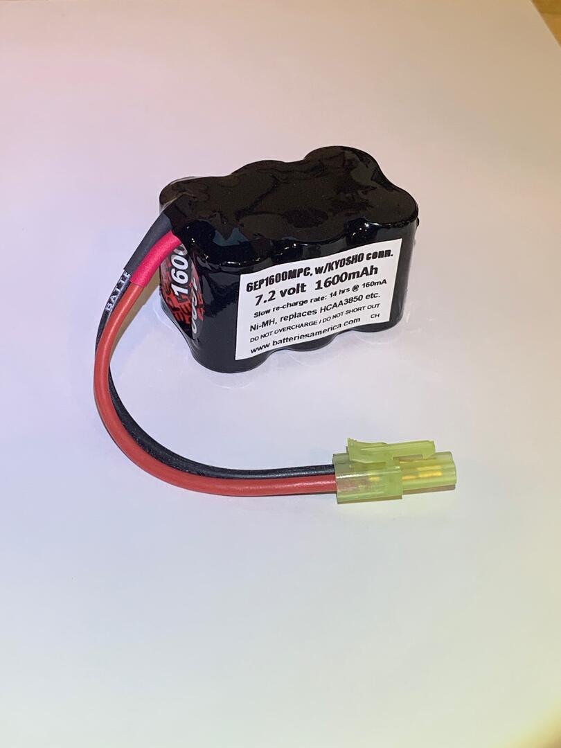 6EP1600MPC: 7.2 volt 1600mAh NiMH battery packs for RC electric ...