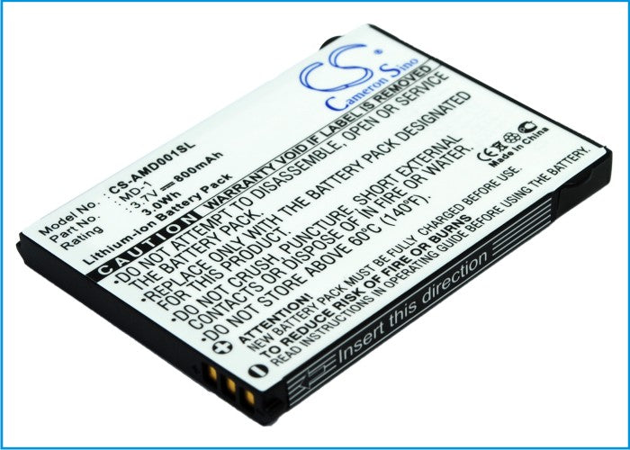 CS-AMD001SL : Battery for AMOI MD-1 - Replaces AMOI MD-1 — Batteries ...
