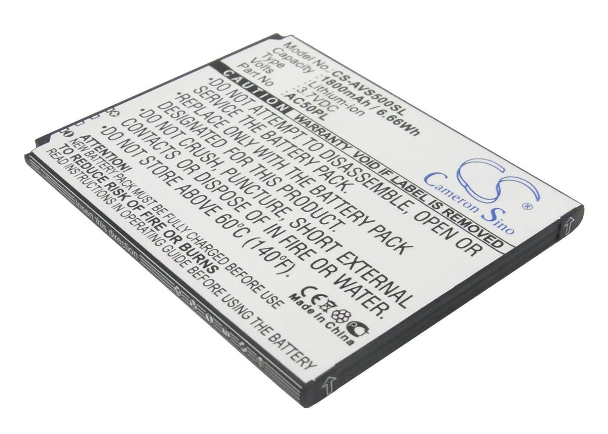 CS-AVS500SL : Battery for Archos 50, 50 Platinum, 50 Helium 4G and oth ...