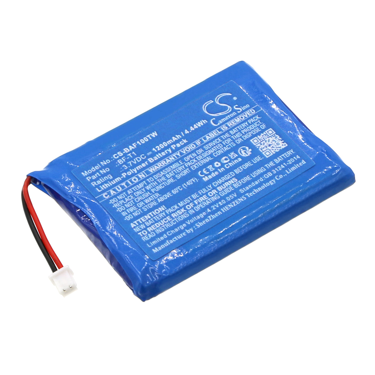 CS-BAF100TW : Battery for Baofeng T1, BF-T1, BF-T1 UHF - Replaces Baof ...