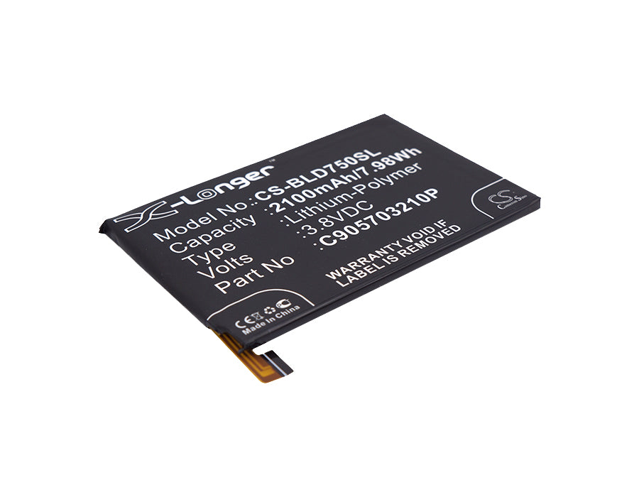 CS-BLD750SL : Battery for BLU Studio X, D750U, D750L - Replaces BLU C9 ...