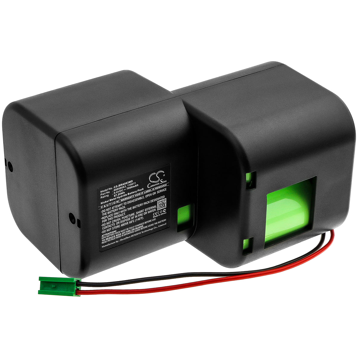 BP-BRA063MD: 9.6v 7000mAh NiMH Medical Battery; replaces Braun 8888806 ...