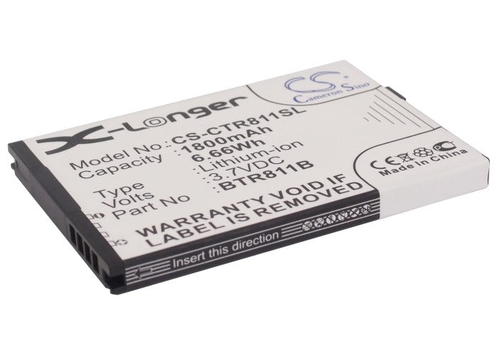 CS-CTR811SL : Battery for Casio Commando 2, Commando 4G LTE, C811 and ...