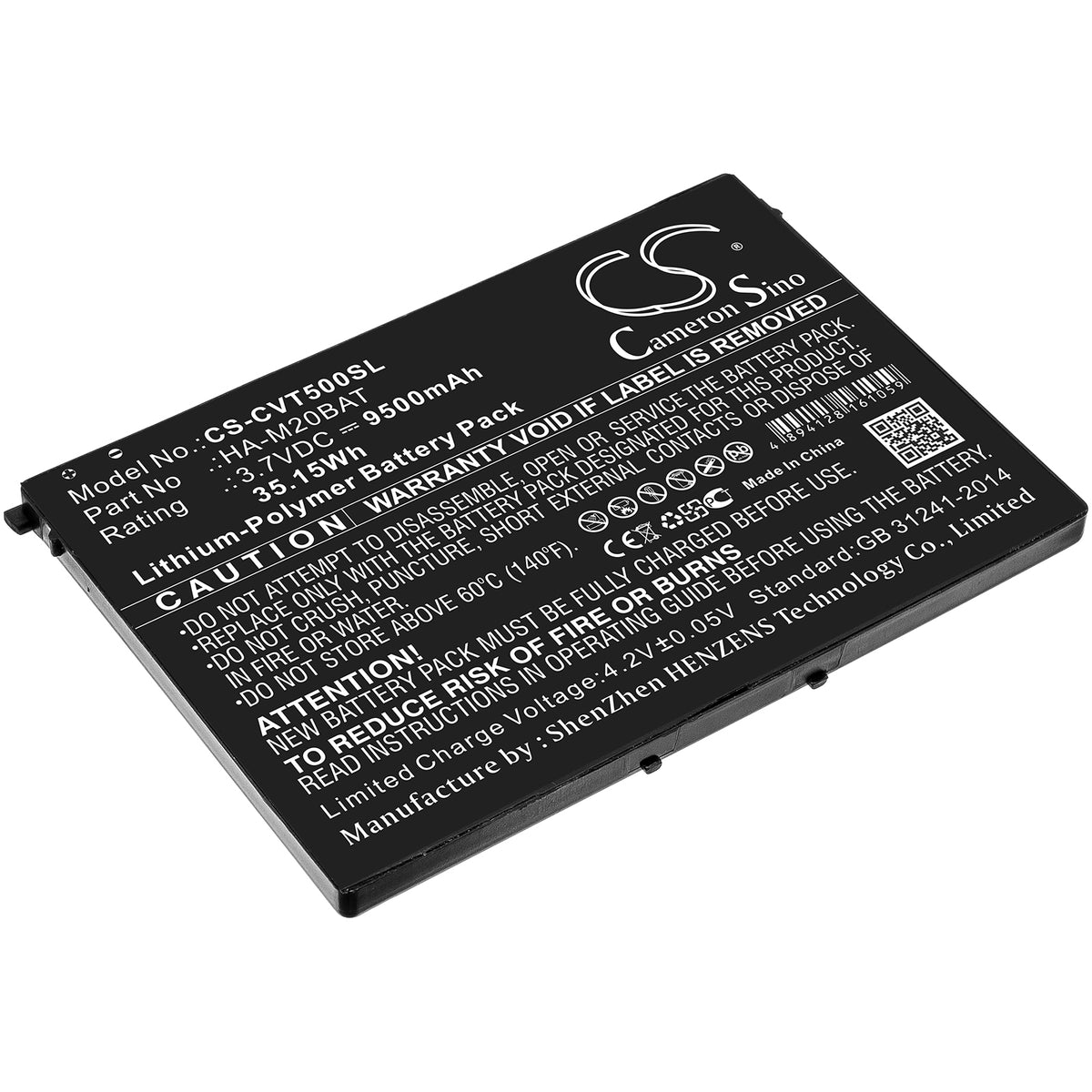 CS-CVT500SL : Battery for Casio V-T500 - Replaces Casio HA-M20BAT ...