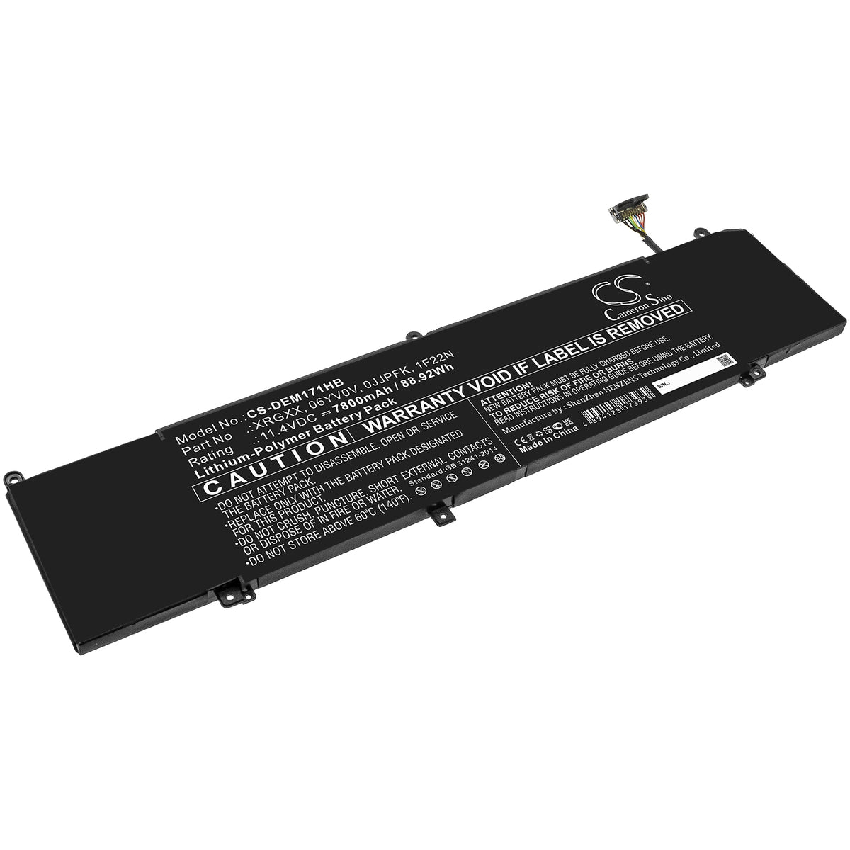 CS-DEM171HB : Battery for DELL G5 5590-D2785W, ALW15M-D1523S, G7 7590 ...