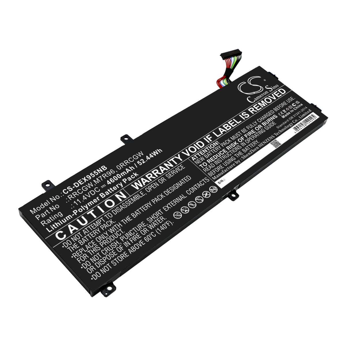 CS-DEX955NB : Battery for DELL Precision 15 5510, Precision 15-5520, P ...
