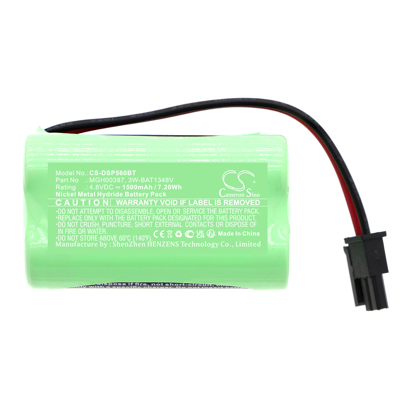 CS-DSP560BT : Battery for DSC PG9920 Repeater, wireless DSC-56, WP8010 ...