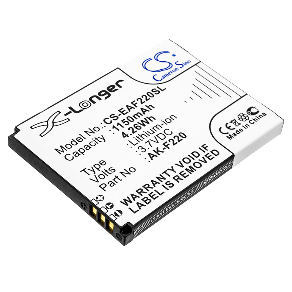 CS-EAF220SL : Battery for Tiptel Ergophone 6060 - Replaces Tiptel SD47 ...