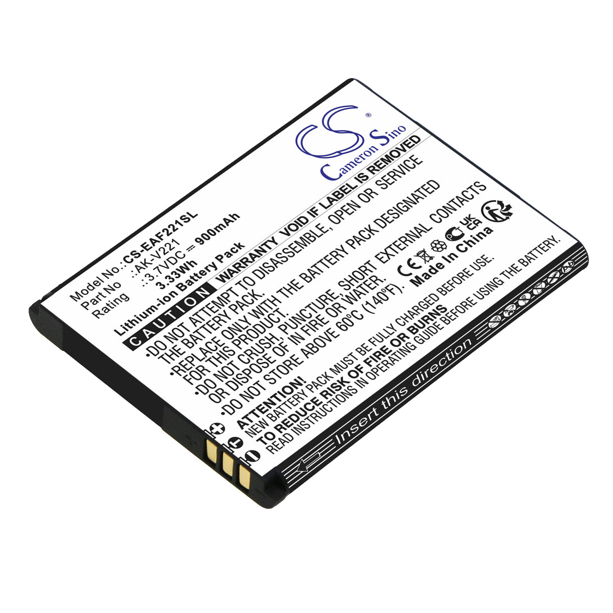 CS-EAF221SL : Battery for Emporia Flip V221, Active glam V221 4G, Acti ...