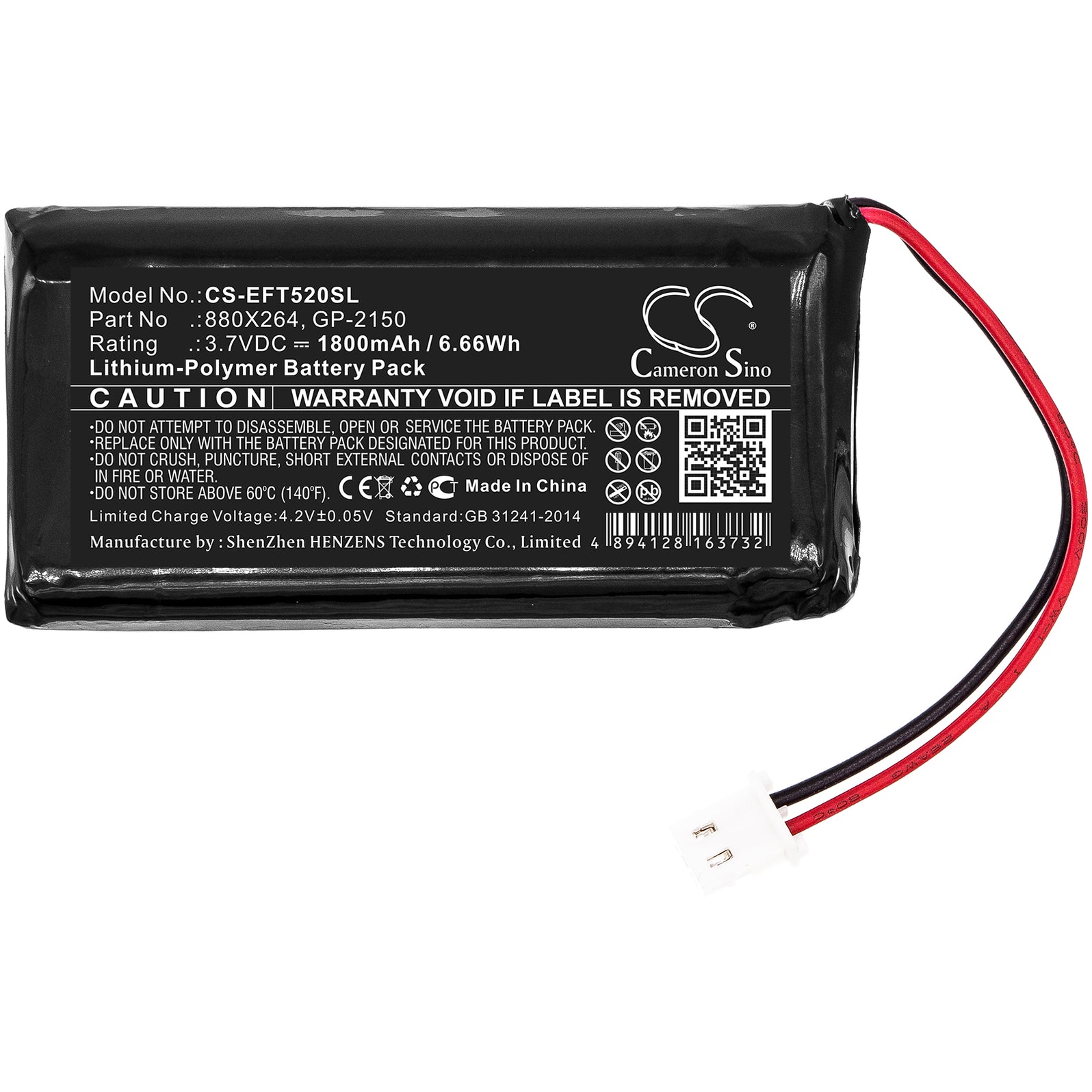 CS-EFT520SL : Battery for EXFO FOT-5200, FOT-5200 CWDM Channel Power A ...