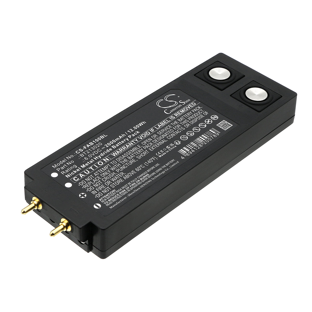 CS-FAB100BL: 6v NiMH battery for HBC crane remotes, replaces BT213020 ...