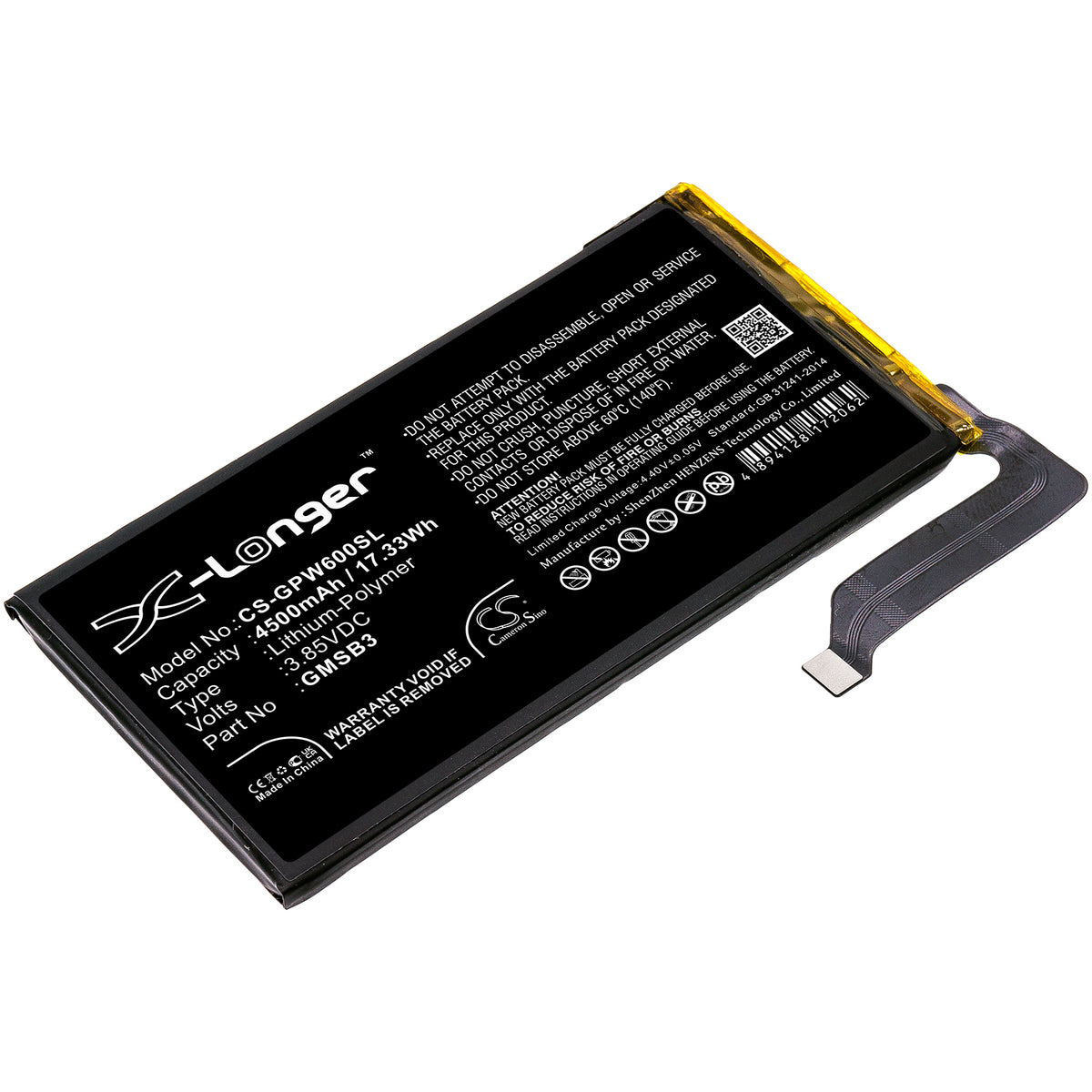 CS-GPW600SL : Battery for Google Pixel 6, GR1YH, G9S9B and others - Re ...