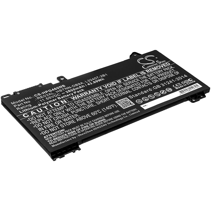 CS-HPG460NB : Battery for HP ProBook 450 G6, ProBook 430 G6, ProBook 4 ...