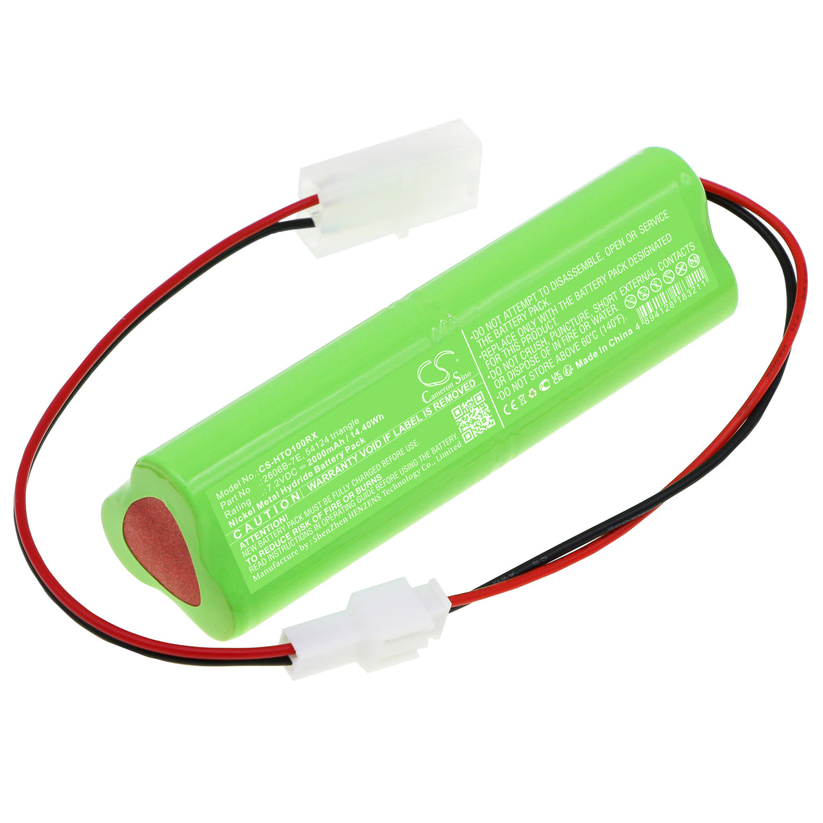 CS-HTO100RX : Battery for Hitec Optic Sport, Optic PRO - Replaces Hite ...
