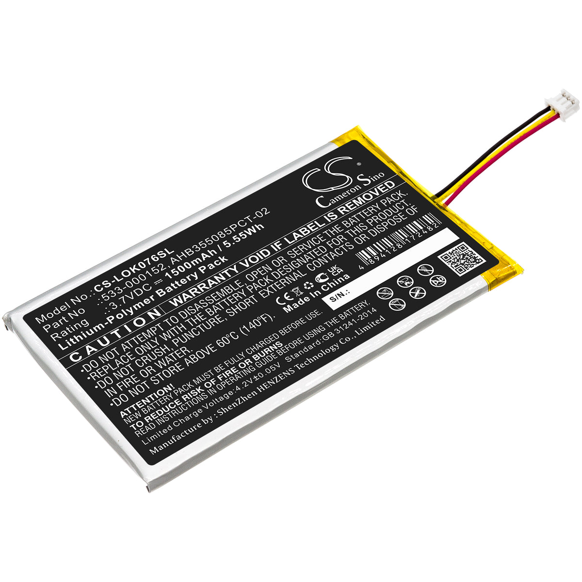 CS-LOK076SL : Battery for Logitech G913, G913 TKL, YR0076 and others ...