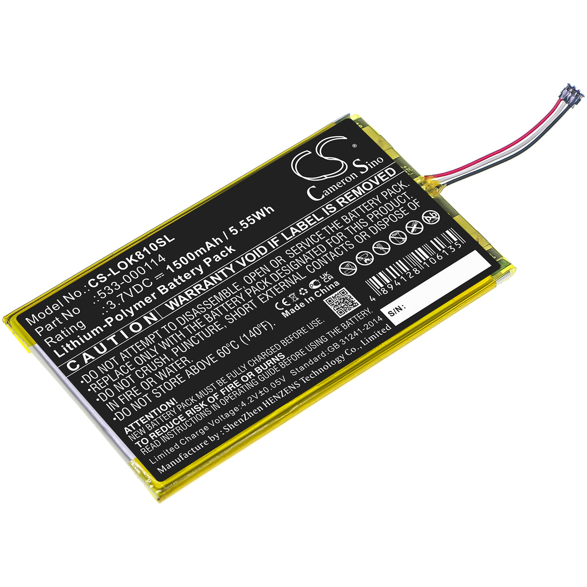 CS-LOK810SL : Battery for Logitech IIIuminated Keyboard K810, K810 - R ...