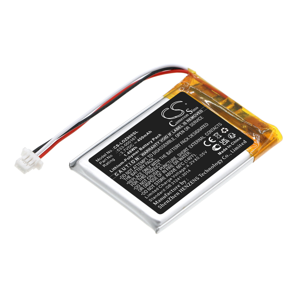 CS-LOZ900SL : Battery for Logitech Zone, Zone 900 - Replaces Logitech ...