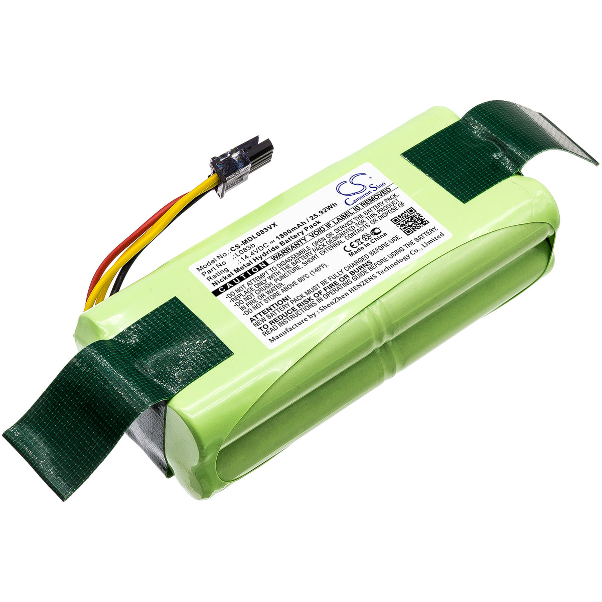 CS-MDL083VX : Battery for Redmond RV-R300, RV-R310 - Replaces Midea L0 ...