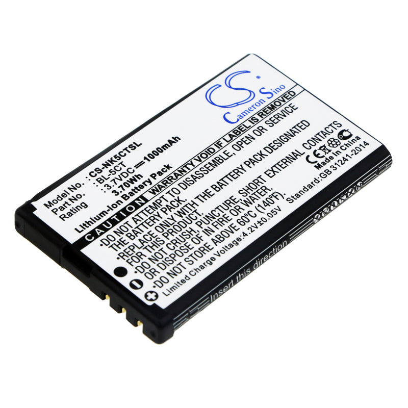 CS-NK5CTSL : Battery for Nokia 5220 XpressMusic, 6730, 6303 classic an ...