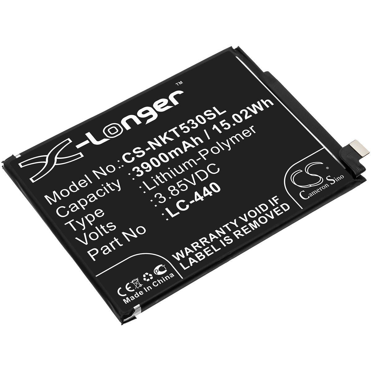 CS-NKT530SL : Battery for Nokia Nokia 5.3, TA-1234 - Replaces Nokia LC ...