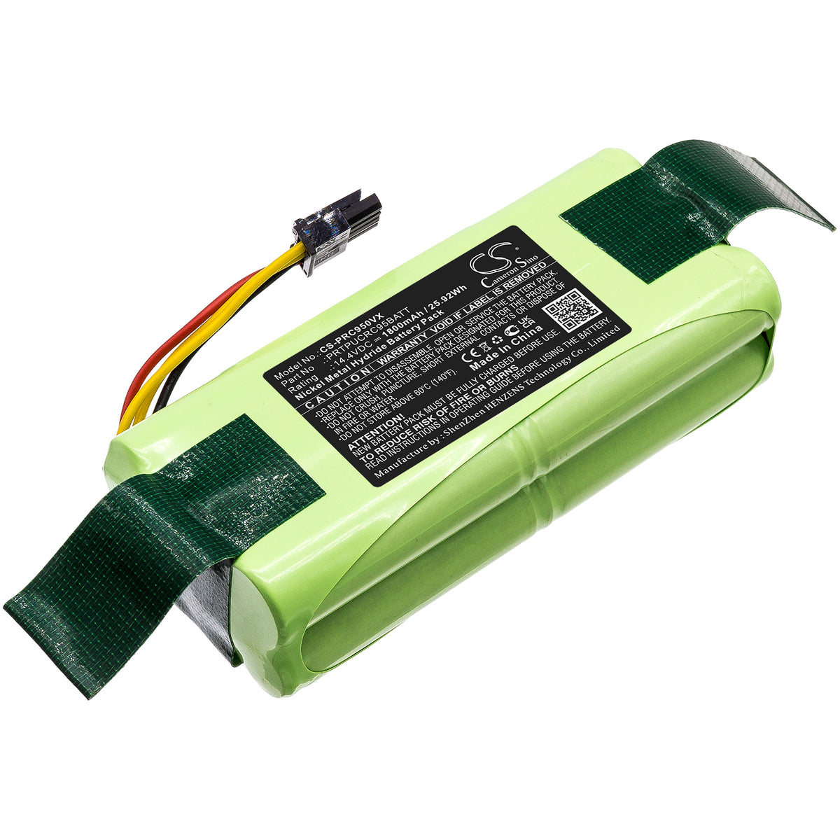 CS-PRC950VX : Battery for Pure Clean PUCRC95 - Replaces Pyle PRTPUCRC9 ...