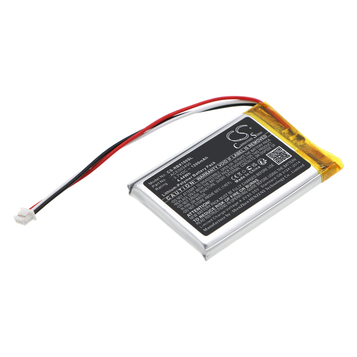 CS-RBX100SL : Battery for Razer Barracuda X - Replaces Razer ACE503450 ...