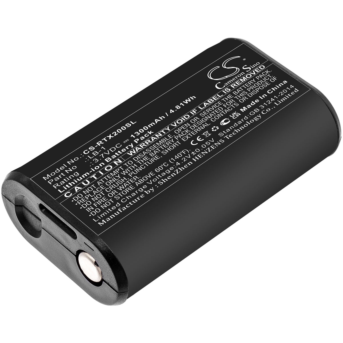 CS-RTX200SL : Battery for Rode Performer TX-M2, VideoMic Pro+ - Replac ...