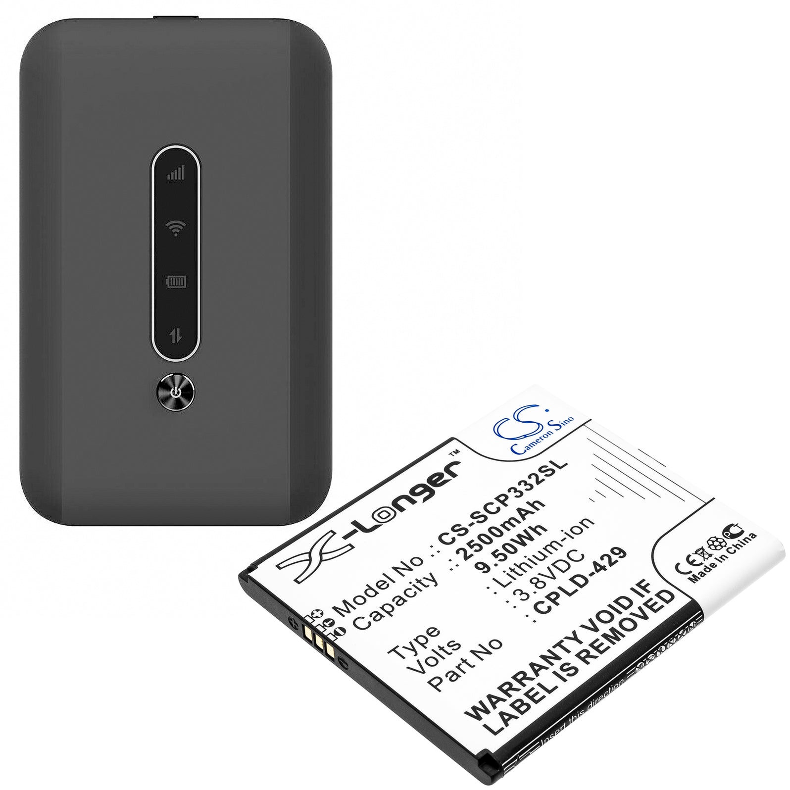 CS-SCP332SL : Battery for Coolpad Surf Wifi Hotspot 4G, CP332A - Repla ...