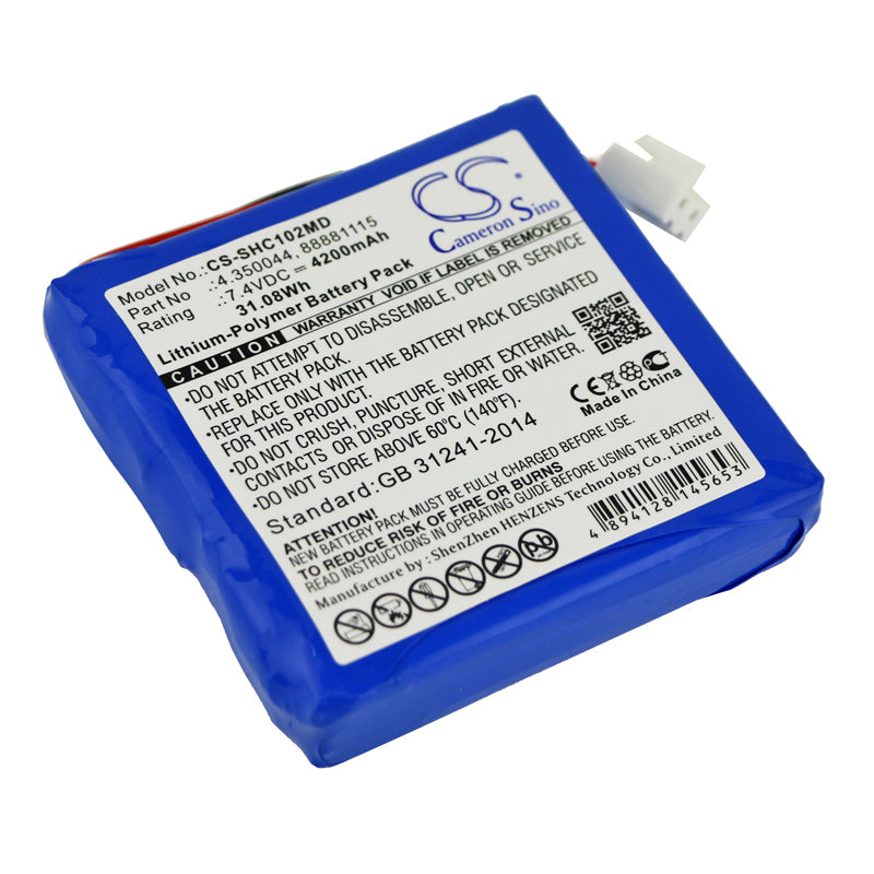 CS-SHC102MD : Battery for Schiller ECG AT102 +, Cardiovit AT102+, MS-2 ...