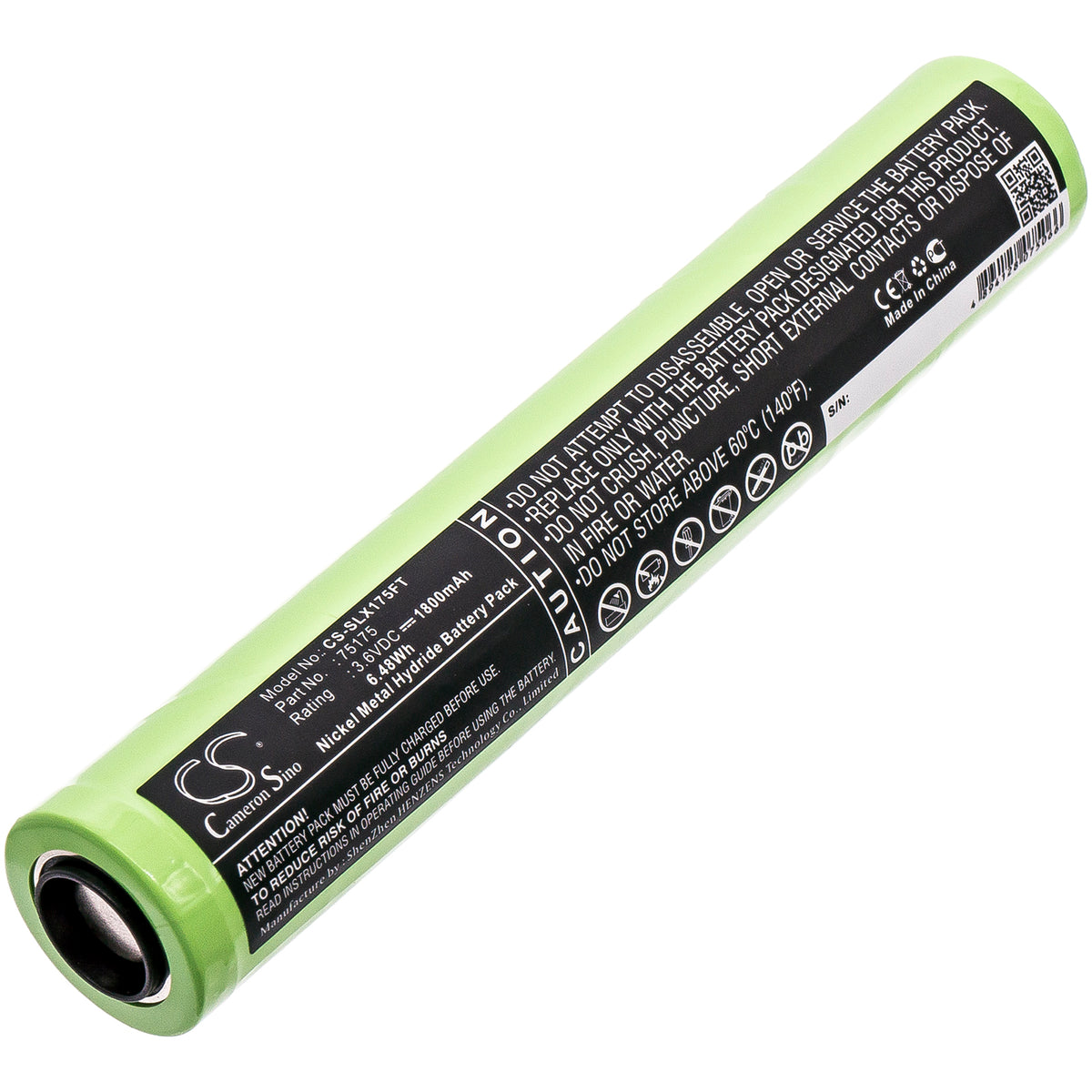BP-SLX175FT : 3.6v NiMH battery, replaces Streamlight 75175, 75375 ...