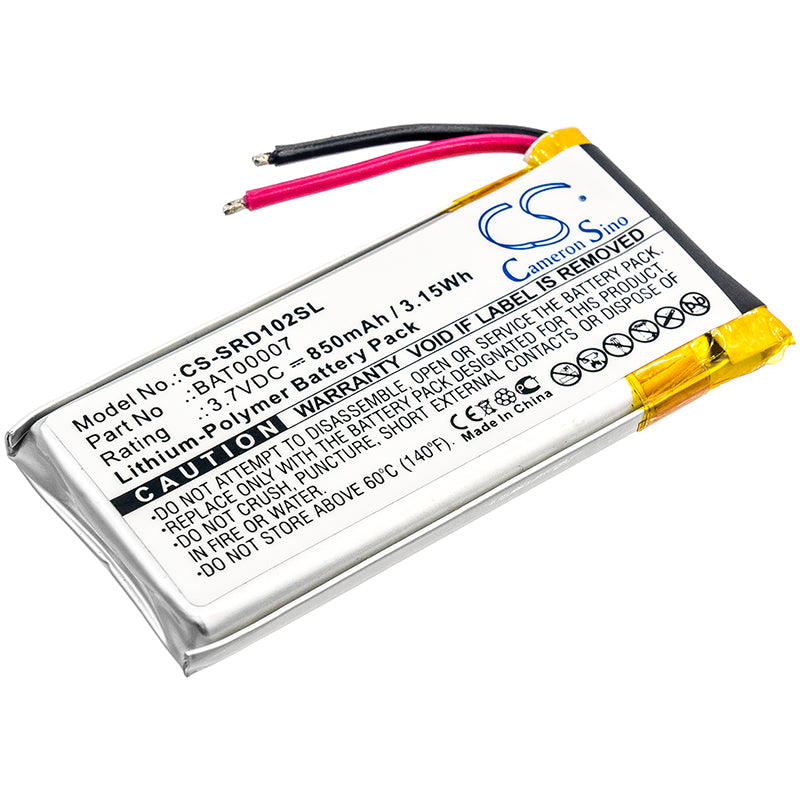 CS-SRD102SL : Battery for Cardo Scala Rider Packtalk, Packtalk Duo, SR ...