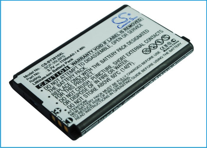 CS-SY3810XL : Battery for Sanyo SCP-3810, Mirro SCP-3810 - Replaces Sa ...