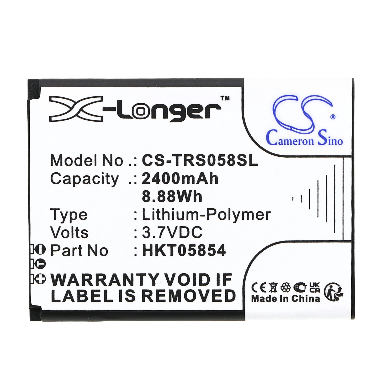 CS-TRS058SL : Battery for Thuraya SatSleeve, SatSleeve+, Satsleeve Hot ...