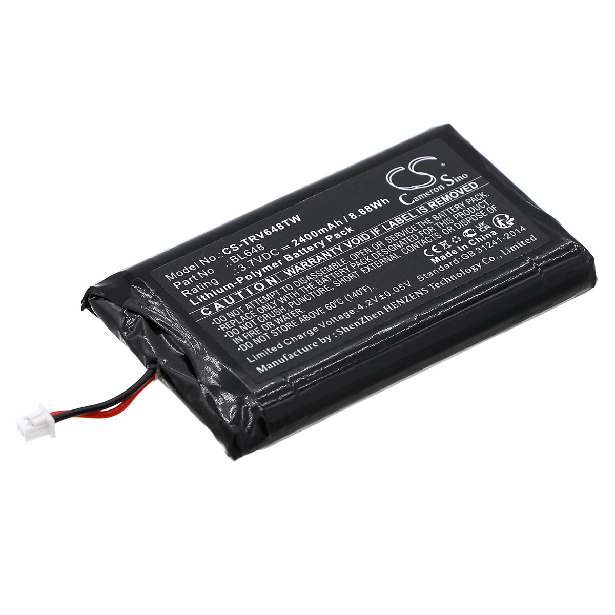 CS-TRV648TW : Battery for Retevis RB48, RB648 - Replaces Retevis BL48 ...