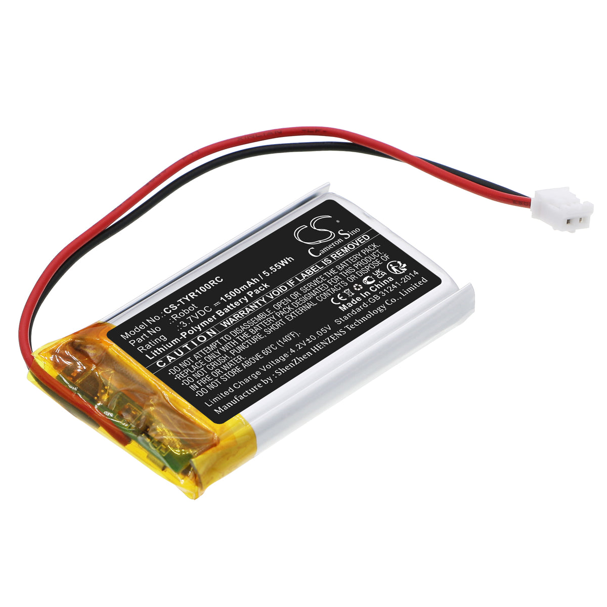 CS-TYR100RC : Battery for Thymio Robot — Batteries America