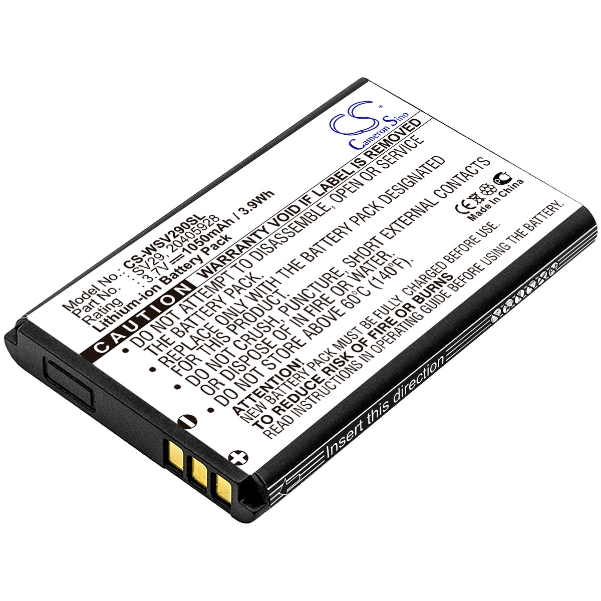 CS-WSV290SL : Battery for Maas CP-228-EU - Replaces Maas CB-28 ...