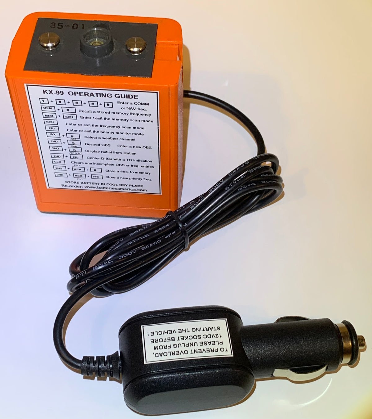 CBE-BK : Battery Eliminator for Bendix King radios — Batteries America