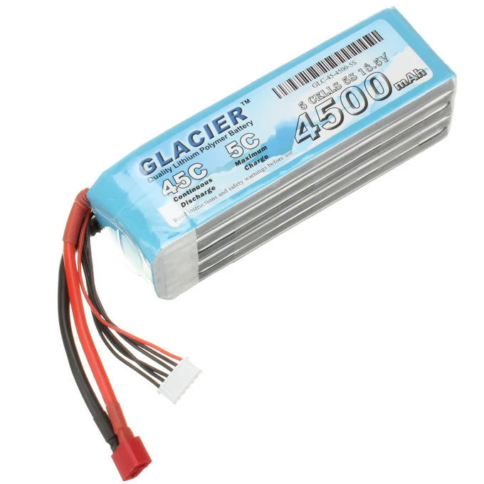 Glacier 45C 4500mAh 5S 18.5V LiPo Battery — Batteries America