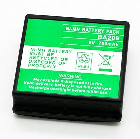 BA209 : 6.0v 700mAh NiMH Battery for Crane Remotes BA209000 BA209061 ...