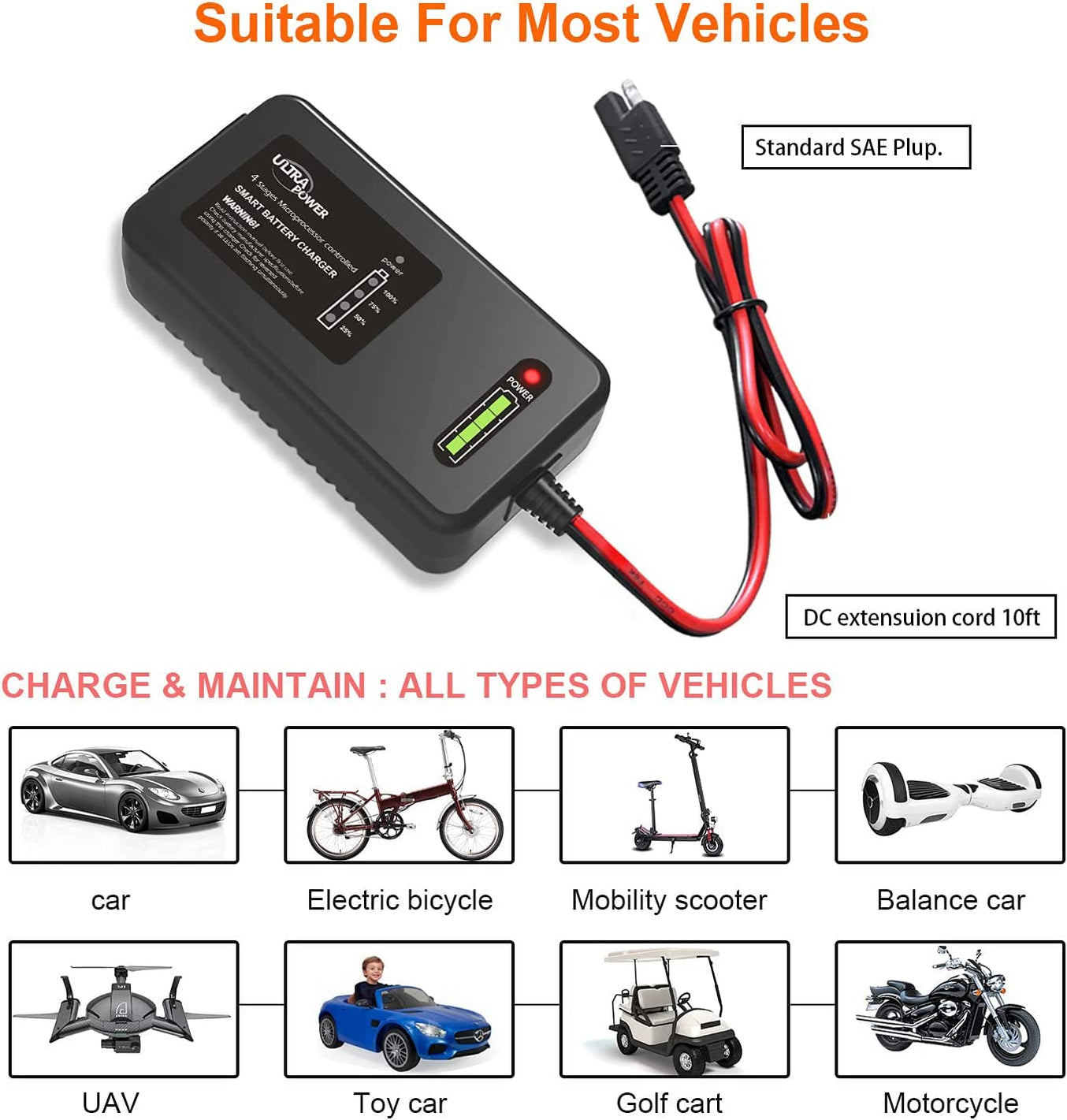 BC-12-14LiFE : UltraPower brand LiFE Charger for 12.8v - 14.4v LiFEPO4 ...