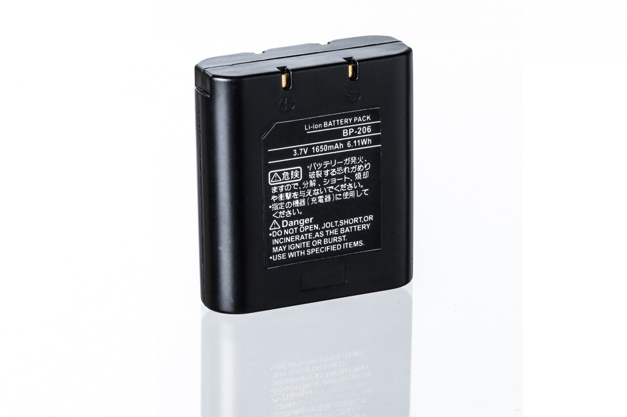 BP-206: 3.7v 1650mAh Li-ION battery for ICOM IC-R3 IC-R3SS IC-R20 ...