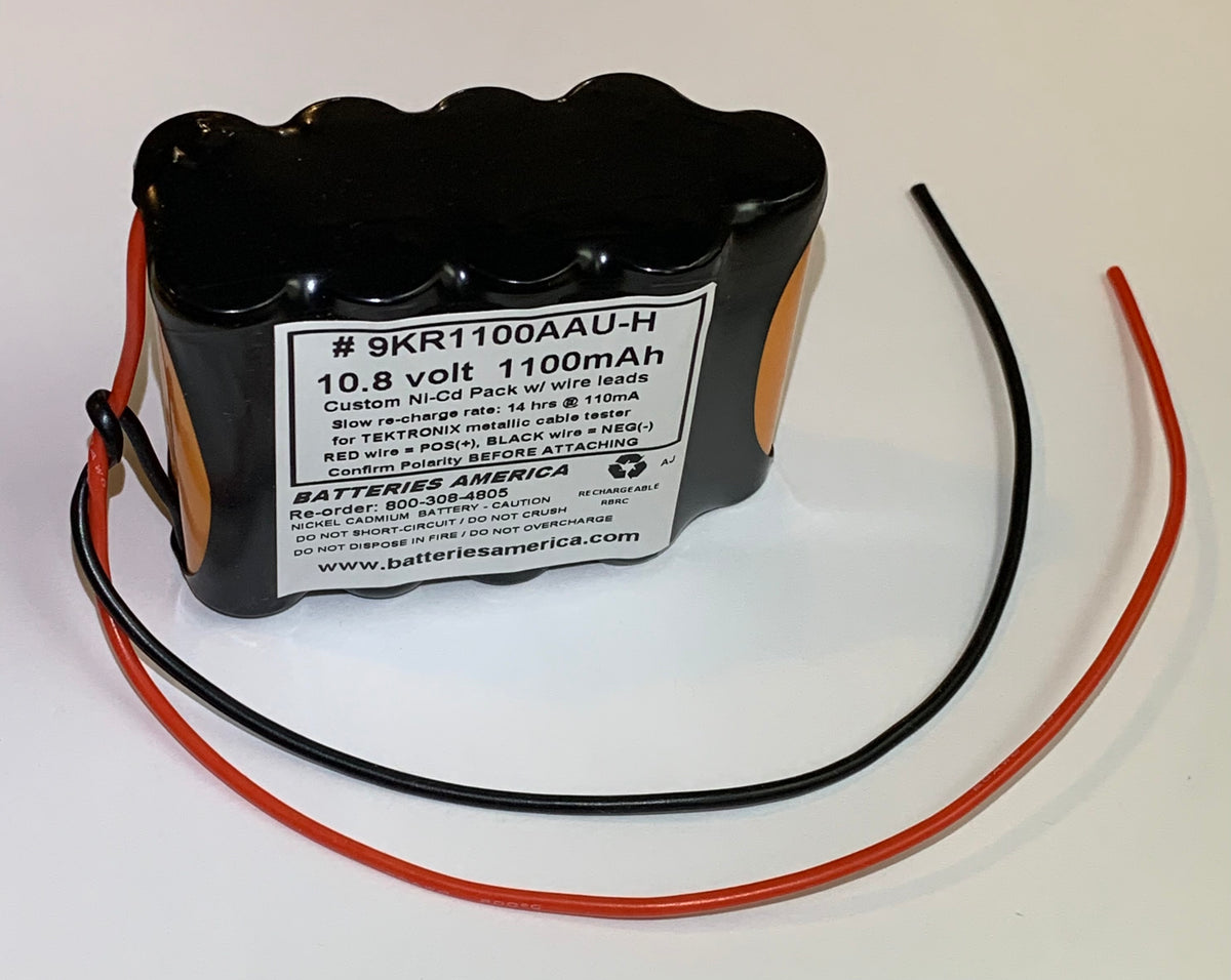 9KR1100AAU-H : 10.8v NiCd battery for TEKTRONIX 1502 — Batteries America