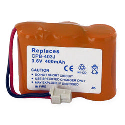 CPB-403J: 3.6v 400mAh NiCd battery for V-Tech, AT&T — Batteries America