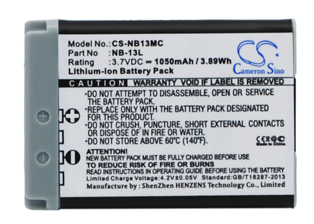 BP-NB13MC : Replaces Canon NB-13L — Batteries America
