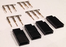 Futaba female kit: 4 x Futaba female connectors & 12 pins — Batteries ...