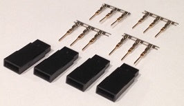 JR Female kit: 4 x JR Female connectors and 12 pins — Batteries America