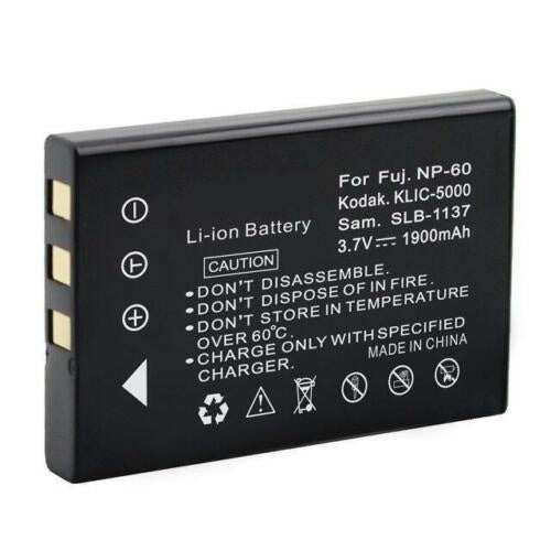 KLIC-5000: 3.7v 1900mAh battery for Kodak, Fuji, Casio, Olympus ...
