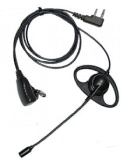PTT Boom Mic & Ear Wrap - for ICOM HT radio — Batteries America