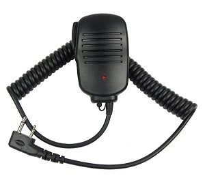 PTT-IC-A24: PTT Speaker Mic for ICOM radio, 90' angle jack — Batteries America